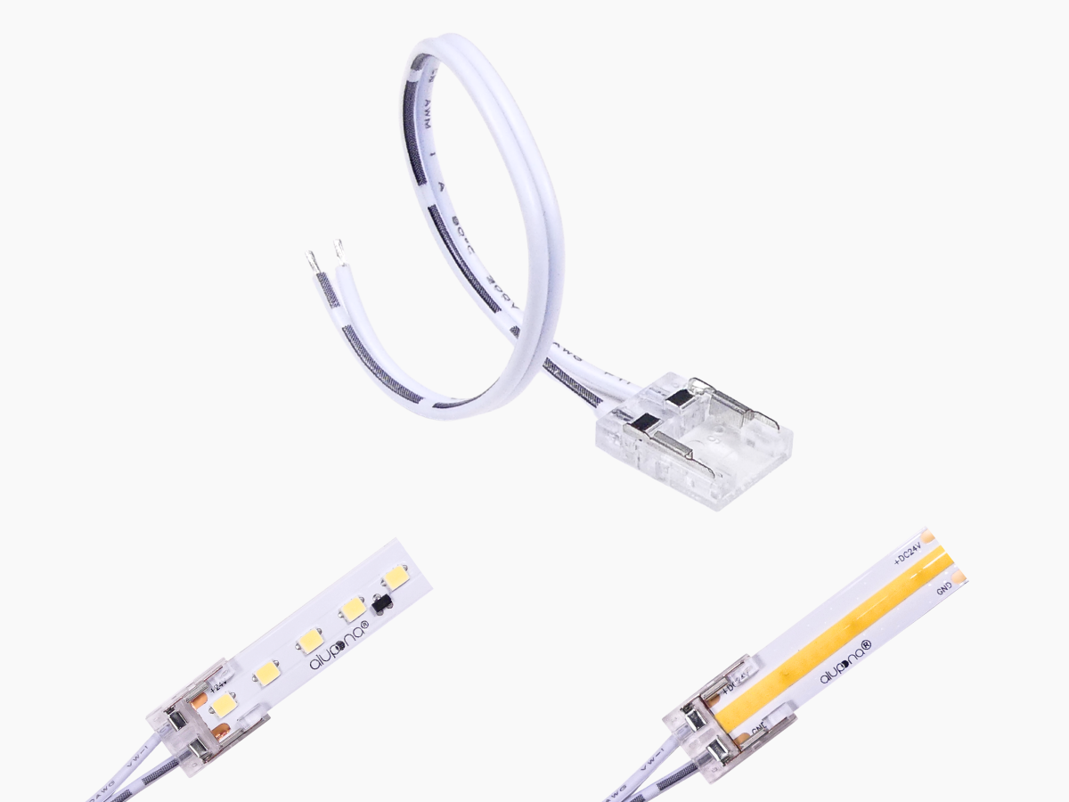 COB-LED Schnellverbinder 10 mm Anschluss + Kabel IP20