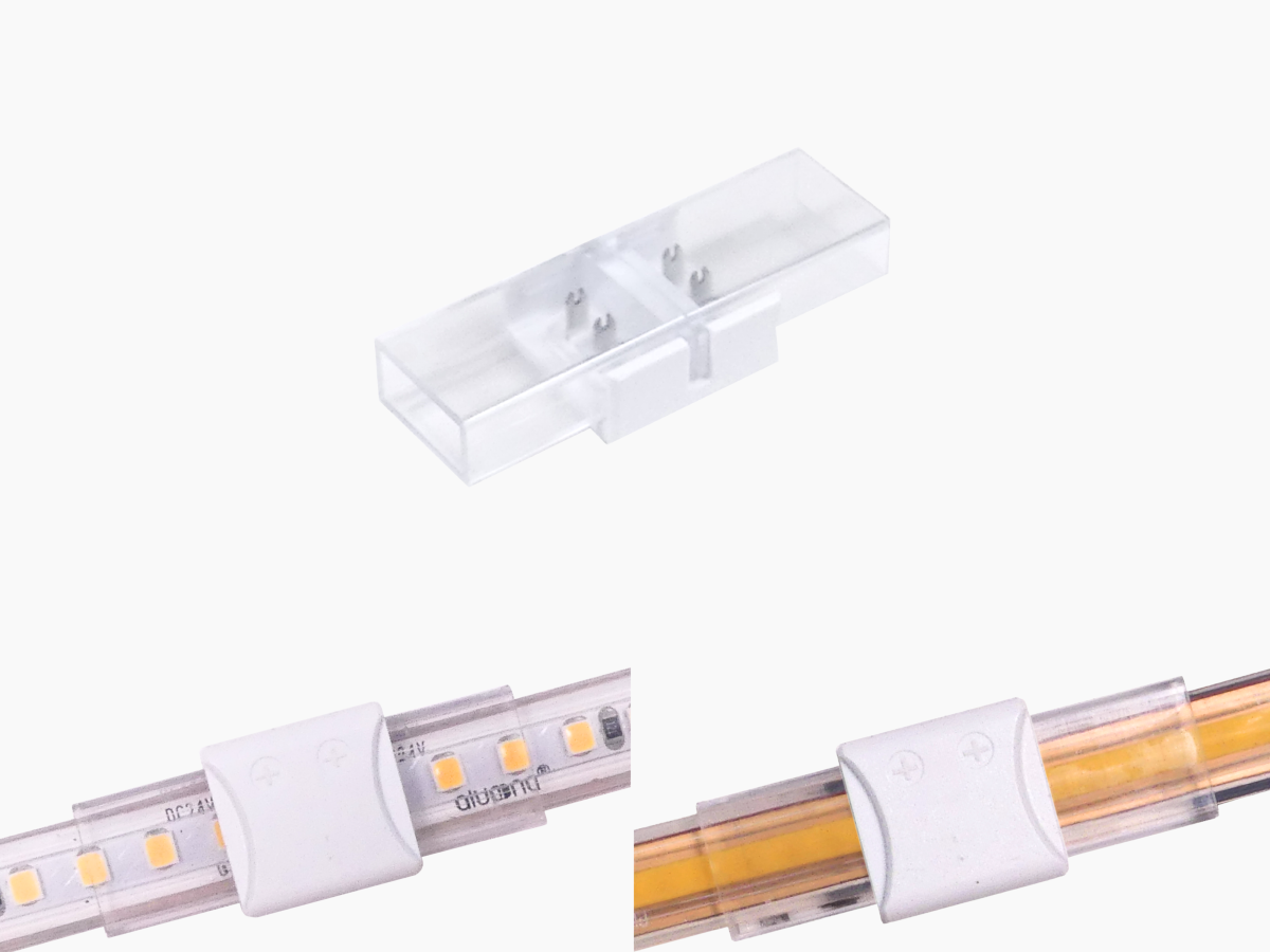 COB-LED Schnellverbinder 8 mm Anschluss + Anschluss IP65
