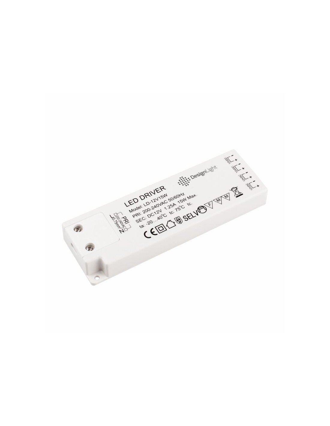 LED Netzteil 12V DC 15W mit Mini-Anschlüssen