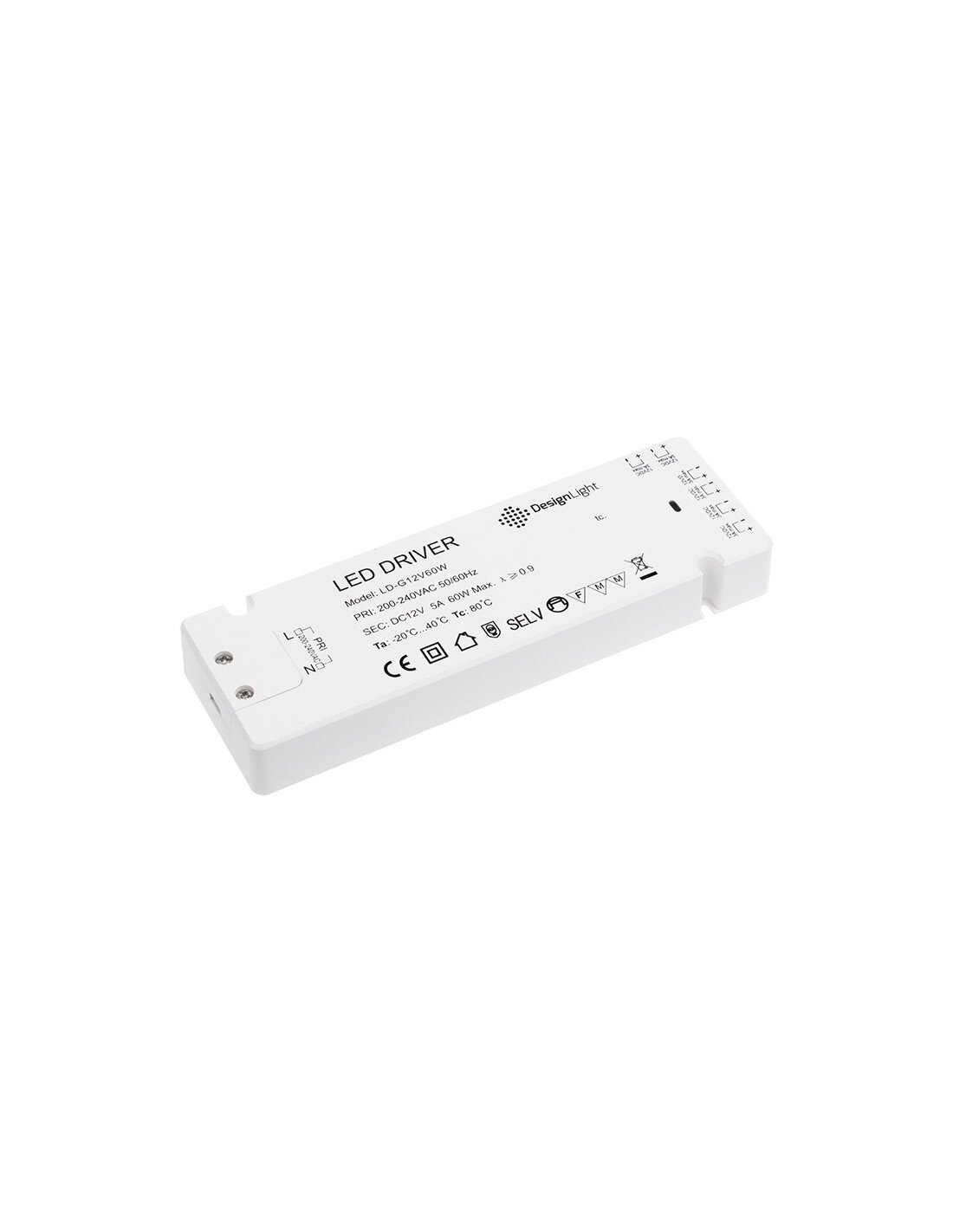 LED Netzteil 12V DC 60W mit Mini-Anschlüssen