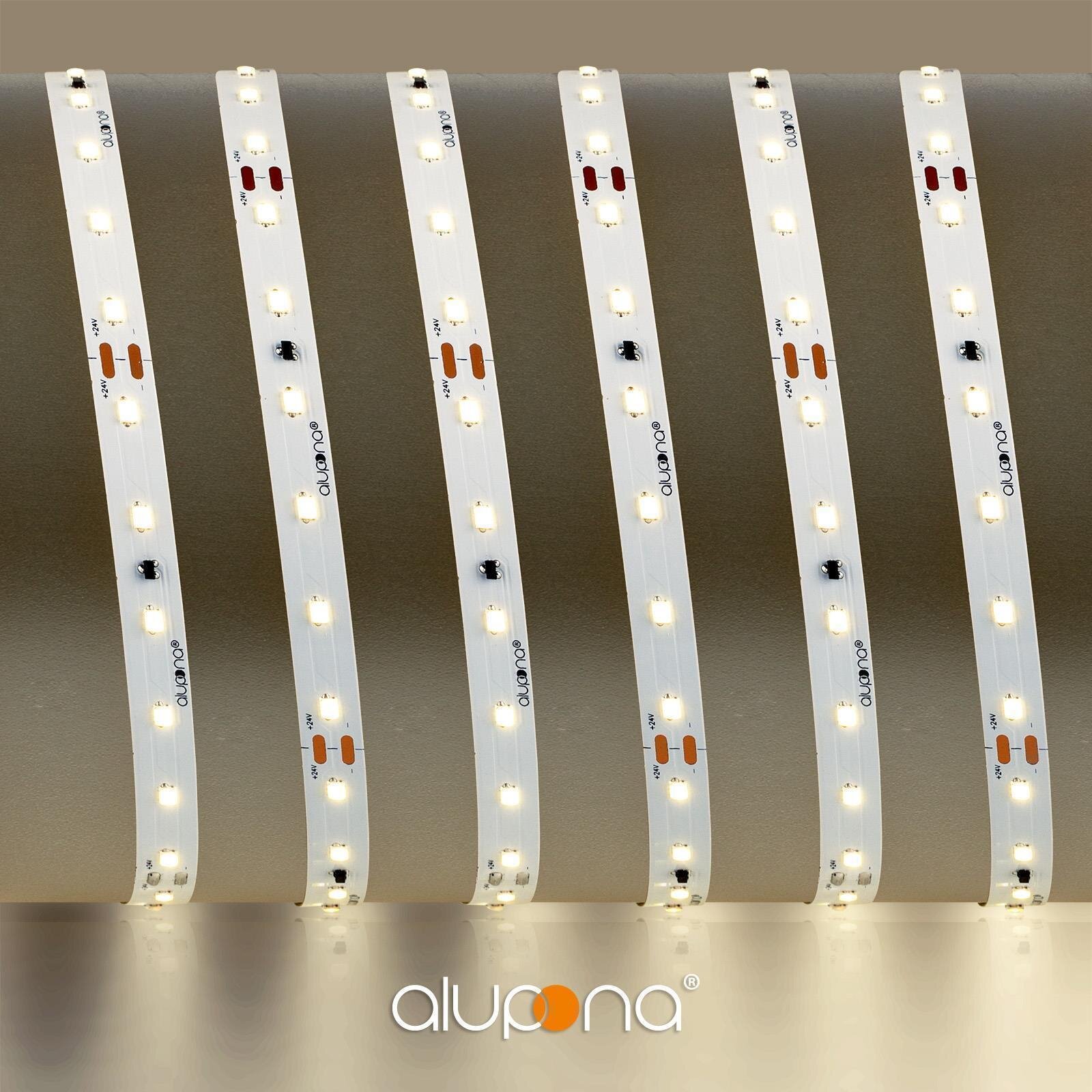 LED Streifen | 24V | 4,8 W/m | 600 lm/m | IP20 | 60 Leds m | 10cm tei